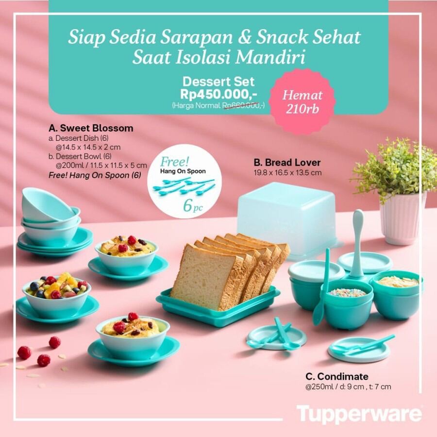 Tupperware Paket desert set | Lazada Indonesia