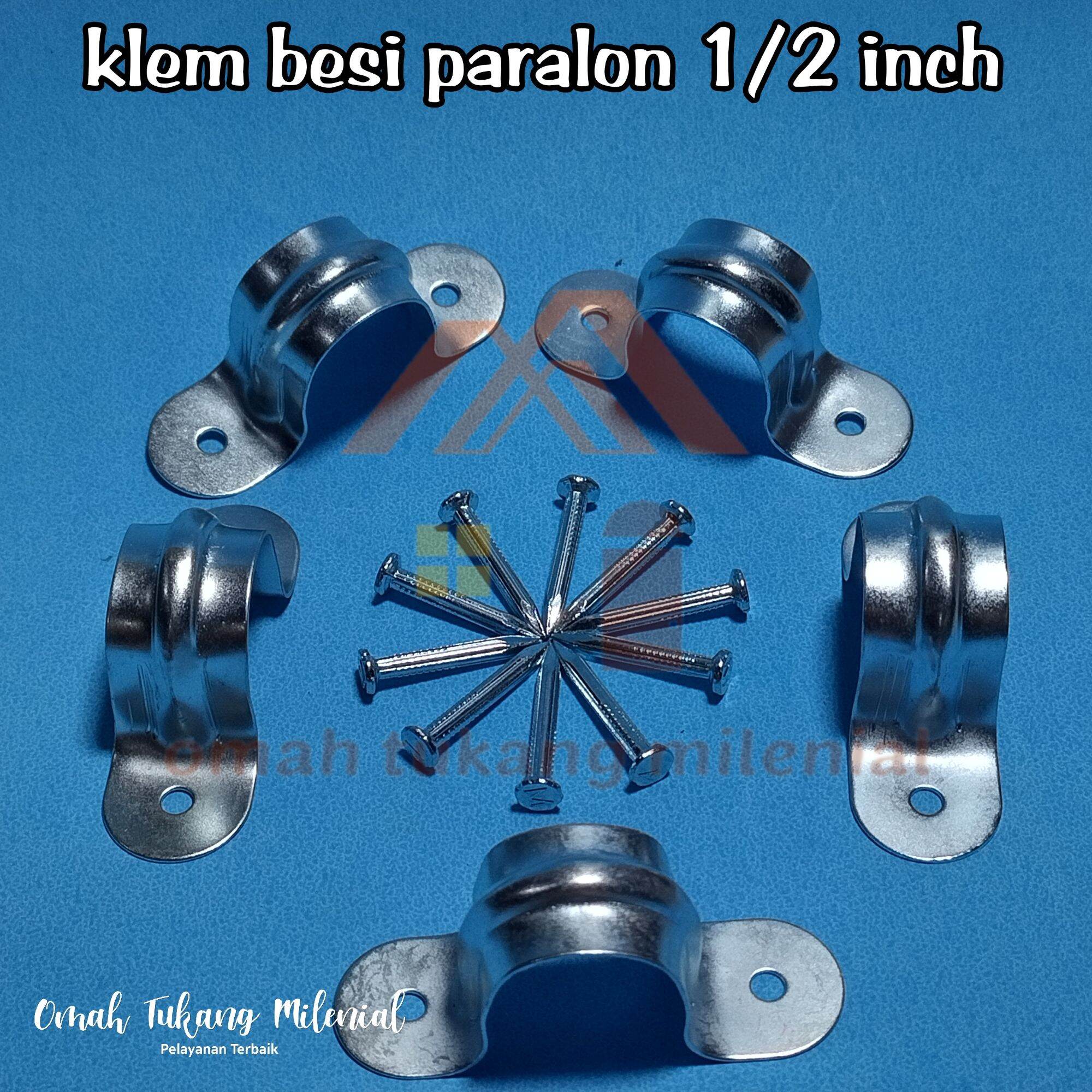 klem besi paralon paket 5set ukuran 1/2 inch | Lazada Indonesia