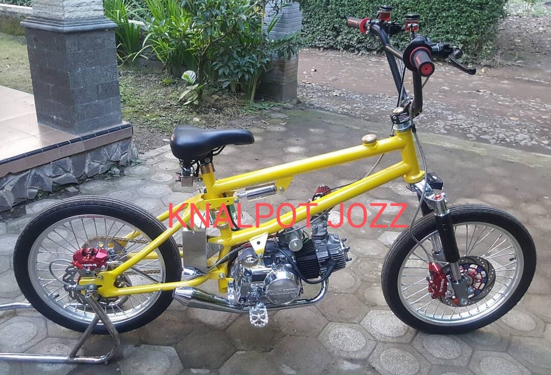 knalpot bmx cub tinggal pasang leher titan / bluemoon | Lazada Indonesia