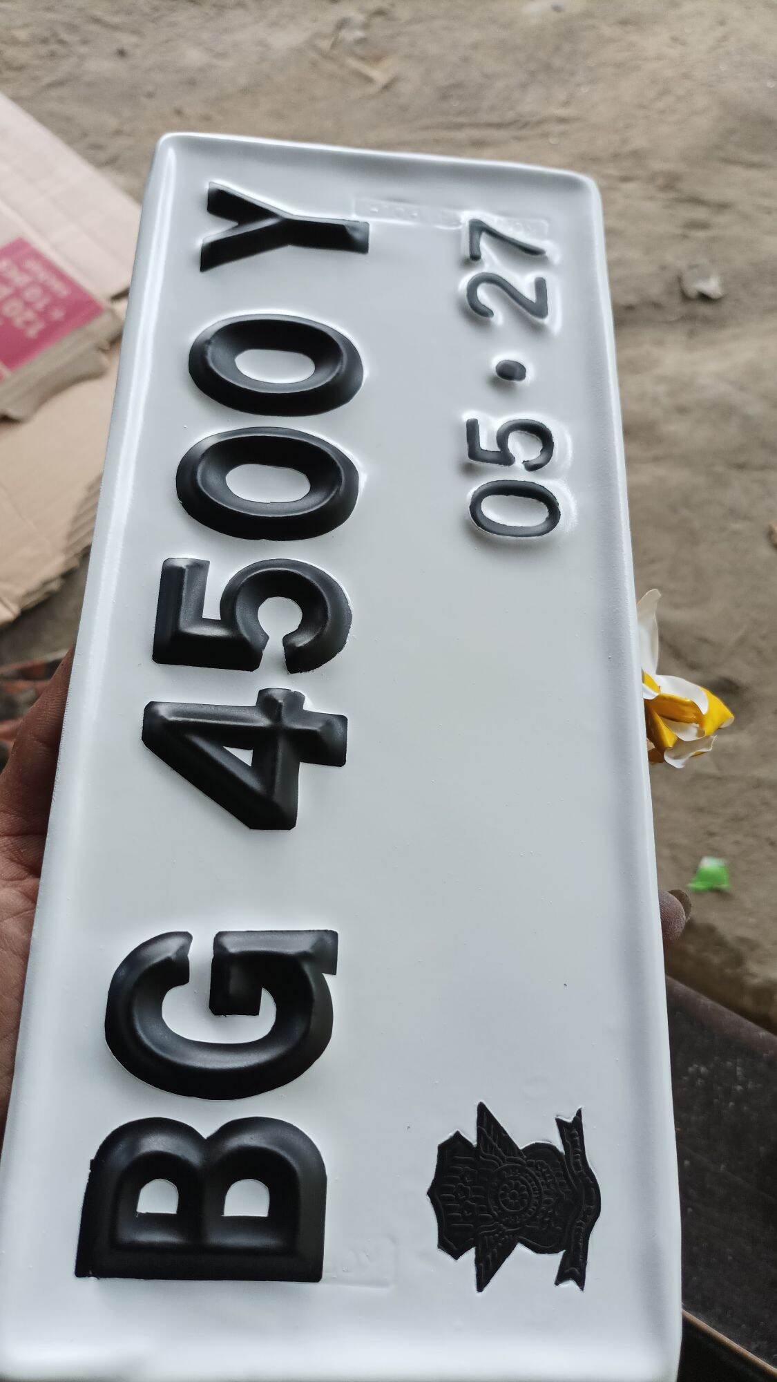 Plat motor putih model timbul standar | Lazada Indonesia