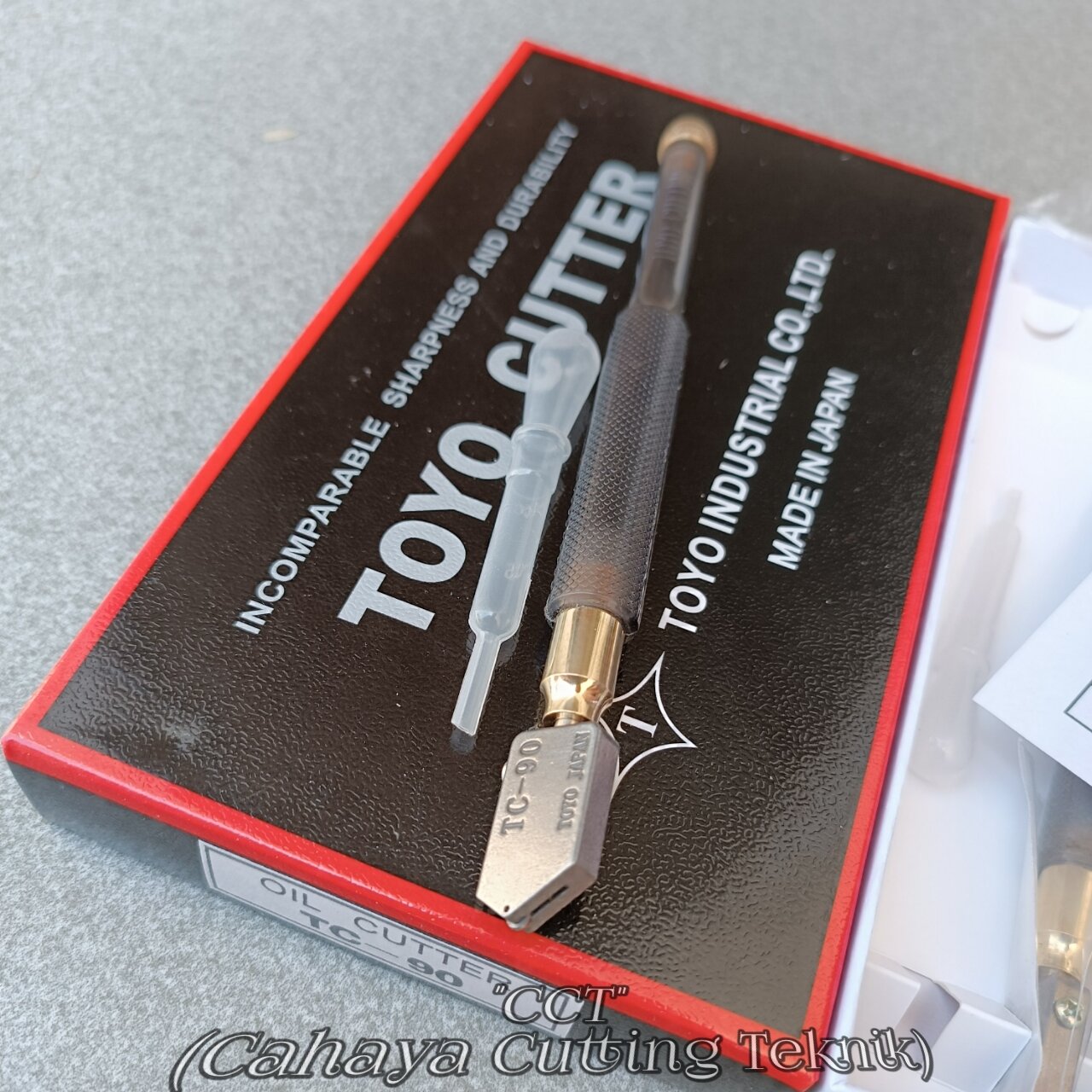 Toyo glass cutter pisau potong kaca TC 90 alat pemotong kaca manual ...