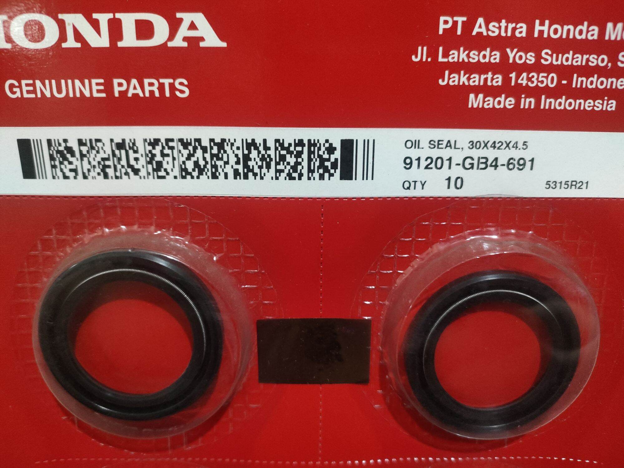 OIL SIL SEAL MAGNET MAGNIT BESAR GRAND LEGENDA SUPRA LAMA SUPRA FIT 91201-GB4-691 DIJAMIN ASLI ...