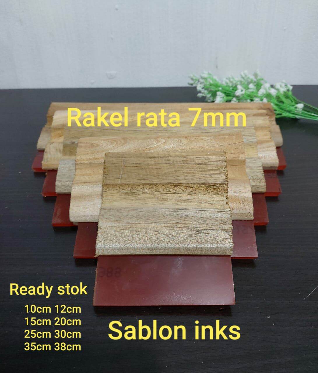 Rakel sablon papak rata MERAH 5cm 8cm 10cm 12cm 15 cm | Lazada Indonesia