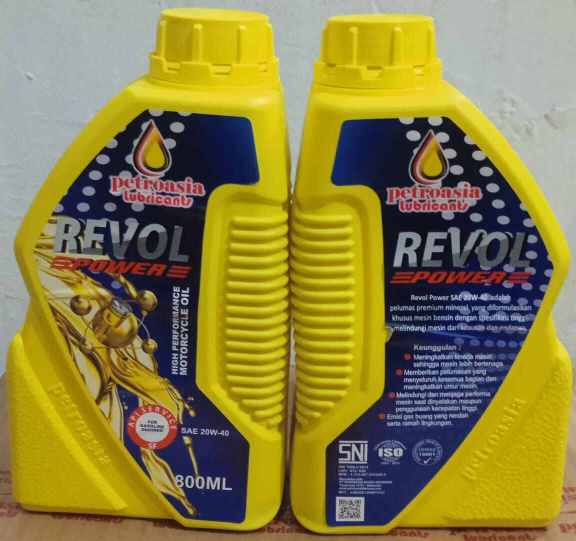 oli mesin revol power 4T SAE 20/40W 0.8L/800ml | Lazada Indonesia