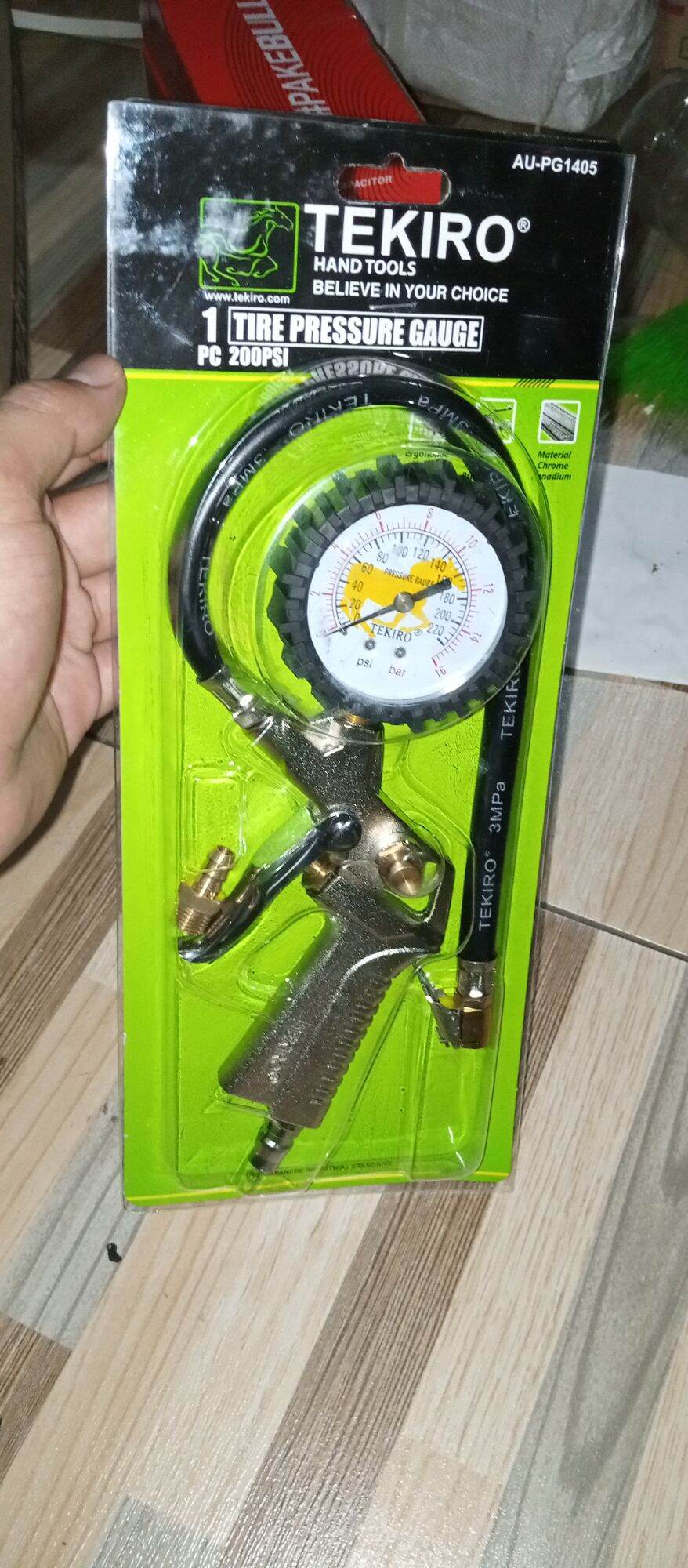 Alat pompa pengisi angin ban kompresor set TEKIRO 3 in 1 | Lazada Indonesia