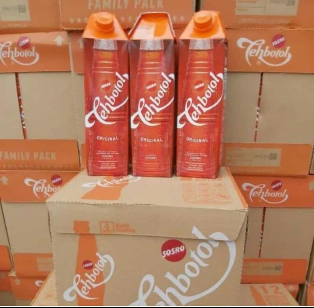 Teh botol Sosro kotak 1 dus (1 liter) /isi 12 pcs | Lazada Indonesia