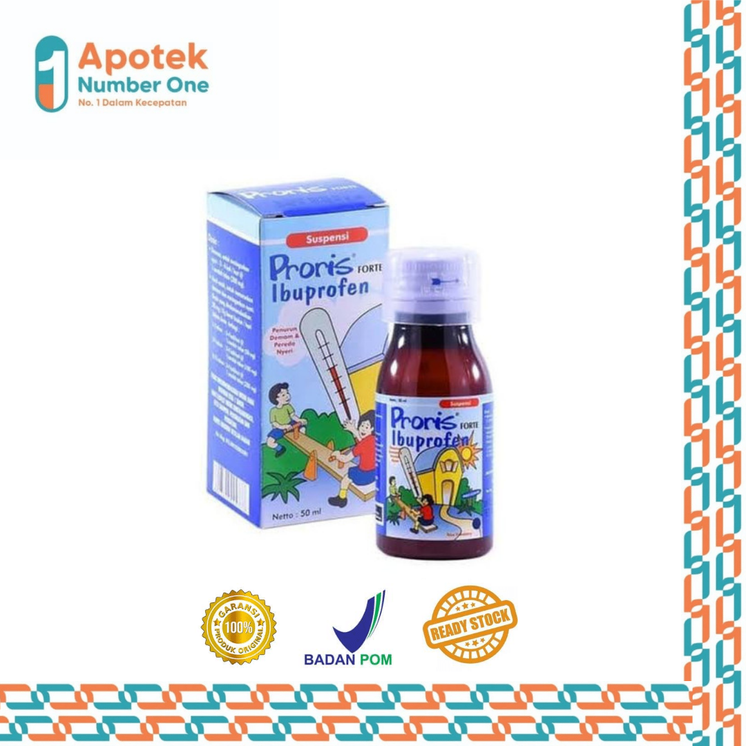PRORIS FORTE Sirup 50 Ml - Menurunkan Demam dan Meredakan Nyeri Pada ...