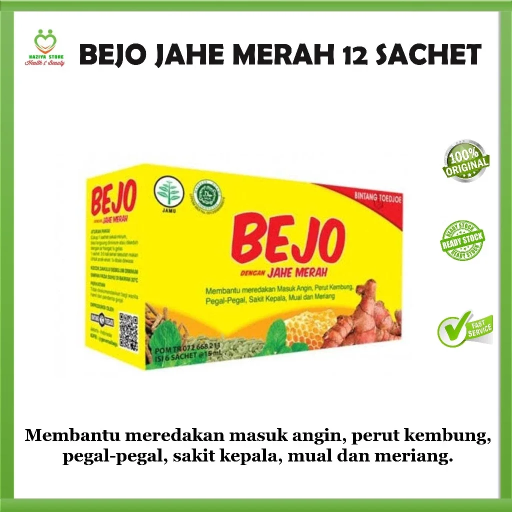 Bejo Jahe Merah Sachet 1 Box Isi 12 sac | Lazada Indonesia