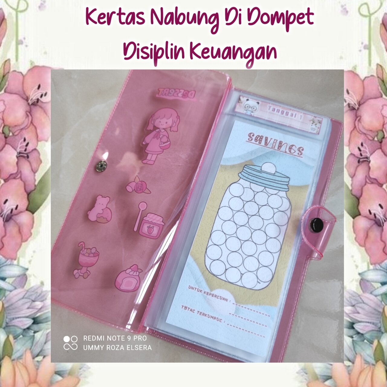 10 LEMBAR KERTAS MENABUNG DALAM DOMPET DISIPLIN KEUANGAN | Lazada Indonesia