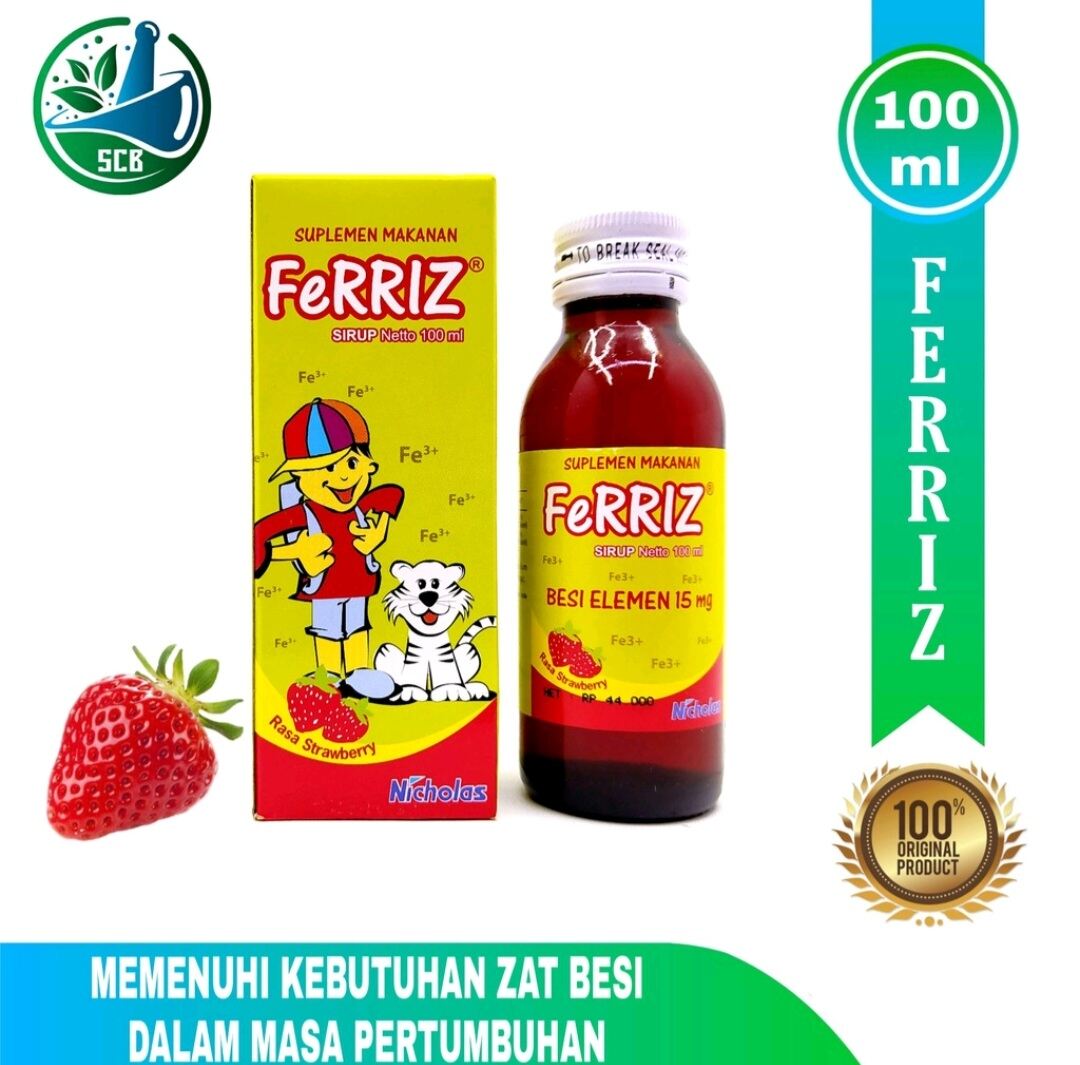 Ferriz Syrup 100mL - Suplemen Makan & Zat Besi Untuk Anak | Lazada ...