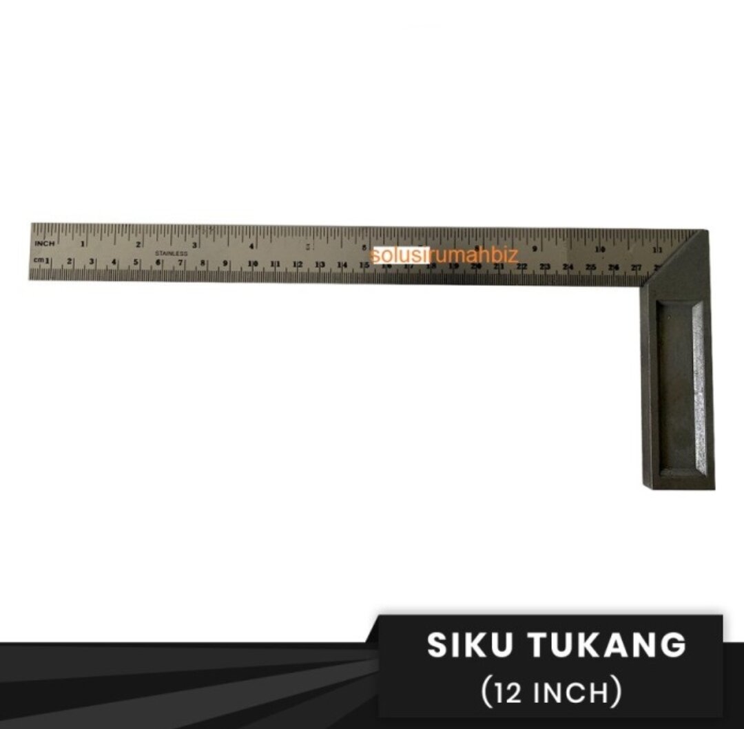 SIKU TUKANG 12" PENGGARIS SIKU TUKANG 30 CM garisan 12 inch 30cm ...