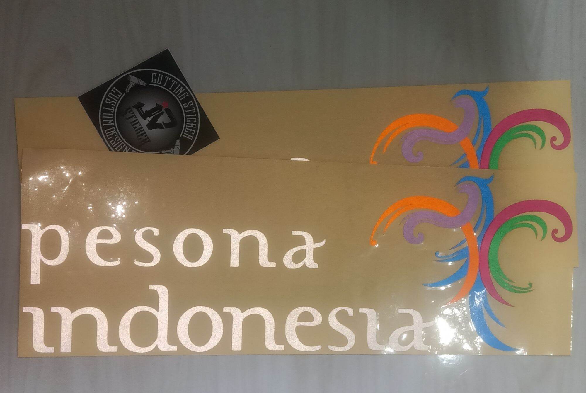 sticker pesona Indonesia ukuran 45 cm x 15 cm cutting sticker | Lazada ...