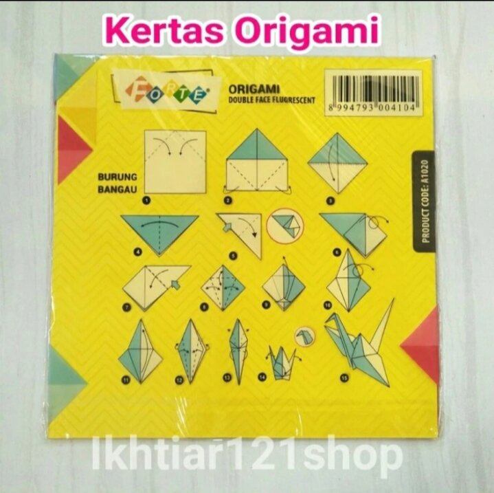 Kertas lipat (origami)FORTE 20x20 25 Lembar . | Lazada Indonesia