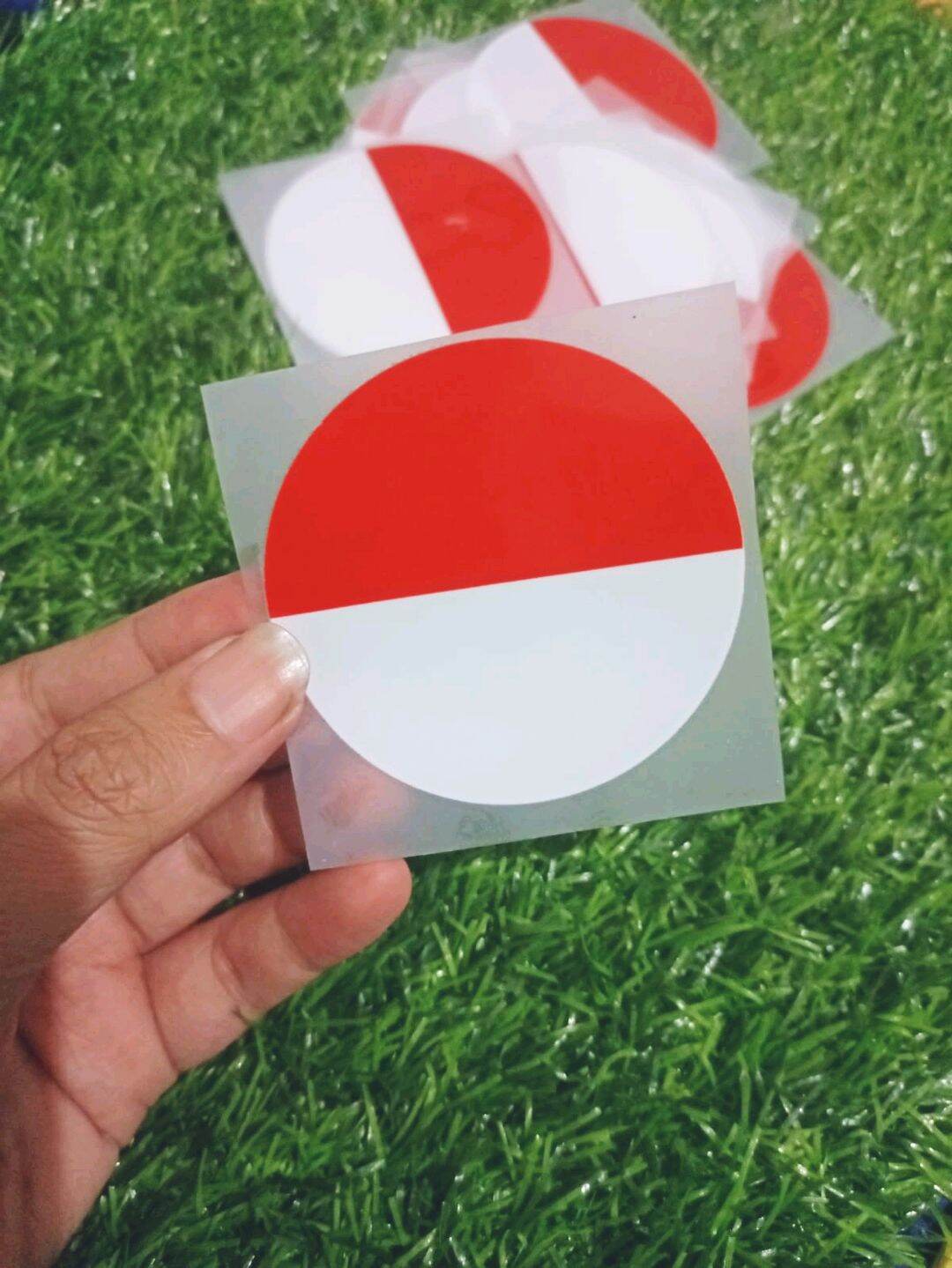 STIKER SABLON SETRIKA BENDERA INDONESIA BULAT | Lazada Indonesia