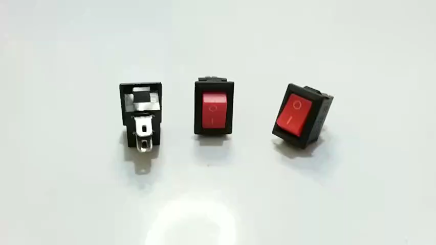 Saklar On Off Mini 2 pin Hitam Merah Tanpa Lampu Saklar Mini Switch ...
