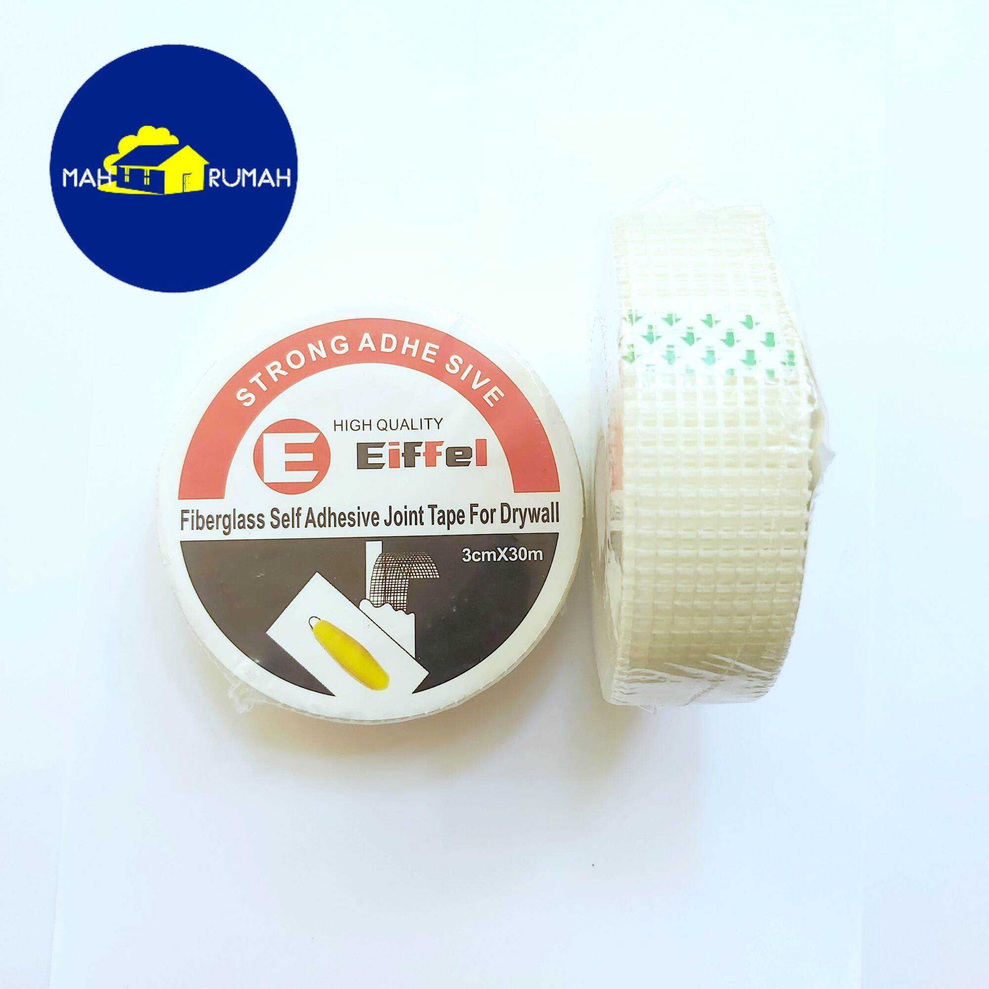 ISOLASI Gipsum Lem Lakban Perban Plafon FIBERGLASS TAPE 30mm 3cm x ...