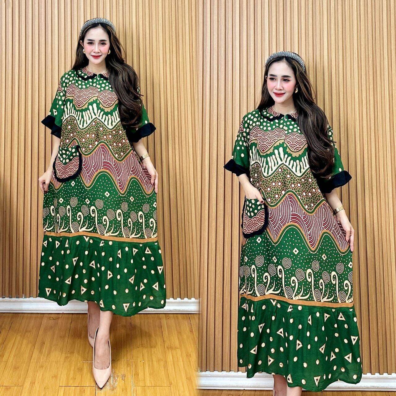 DASTER KERAH REMPEL JUMBO XXL LD120 RAYON ADEM BUSUI RESLETING SAKU ...