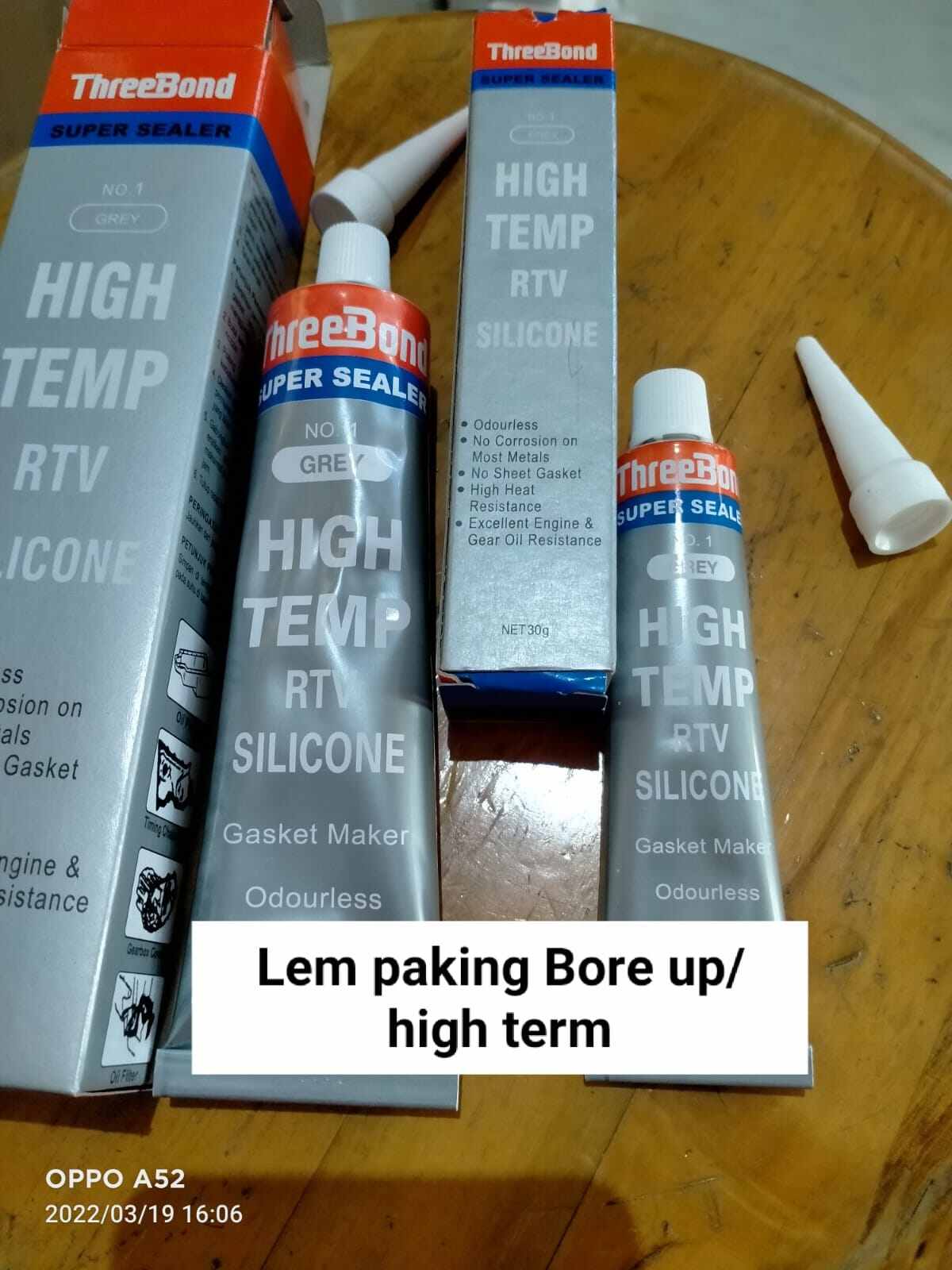 Lem paking three bond high term tahan panas utk mesin bore up sd 400 ...