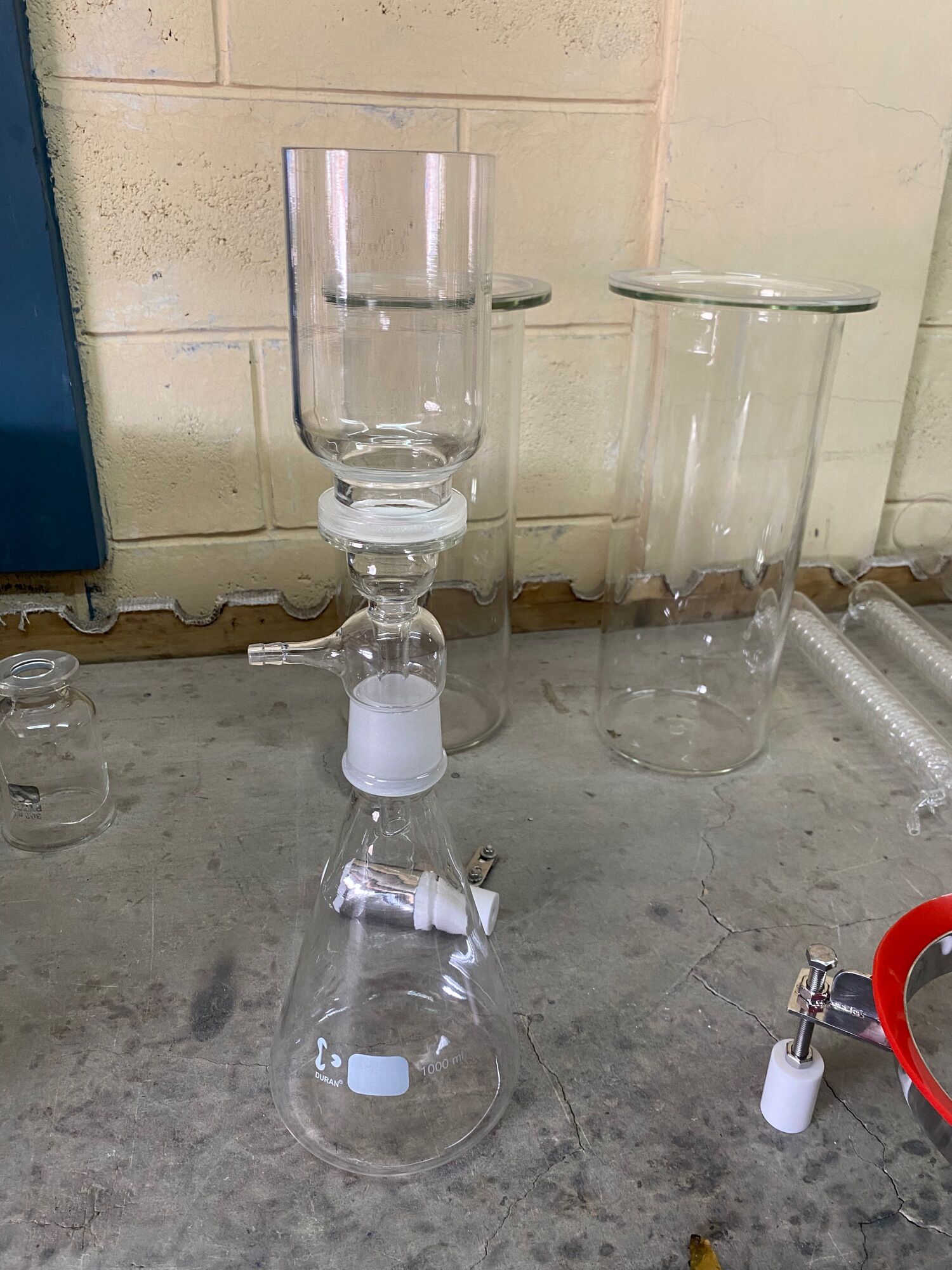 Filter holder 1000ml filtering flask duran pyrex | Lazada Indonesia