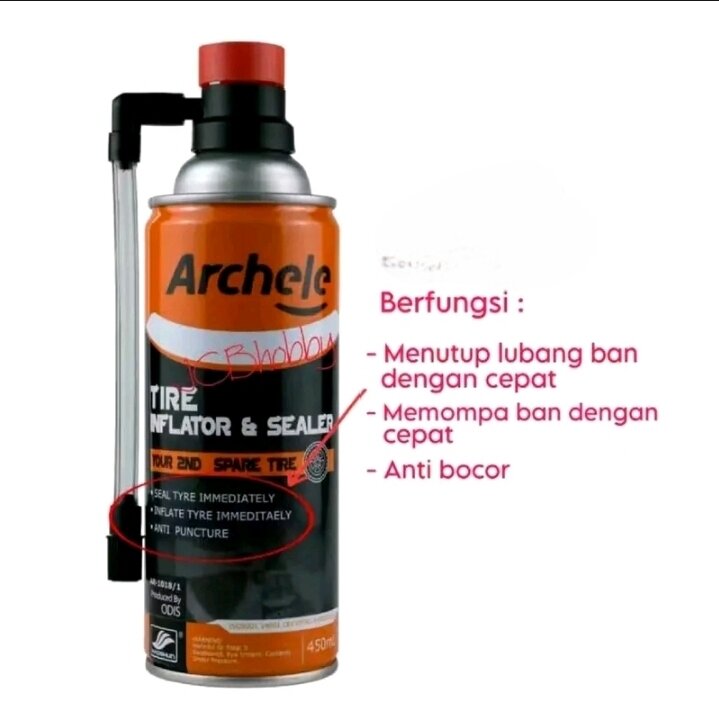 Cairan Anti Bocor Ban Tubeblees Pompa Ban Archele Tambal Ban | Lazada ...