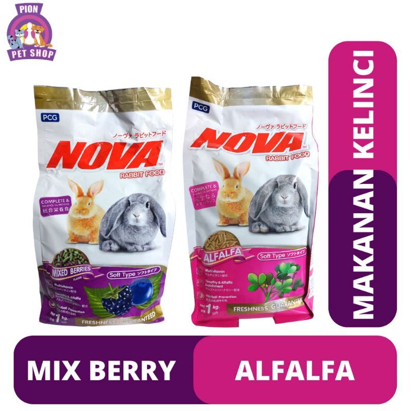 NOVA RABBIT 1kg Makanan kelinci freaspack | Lazada Indonesia