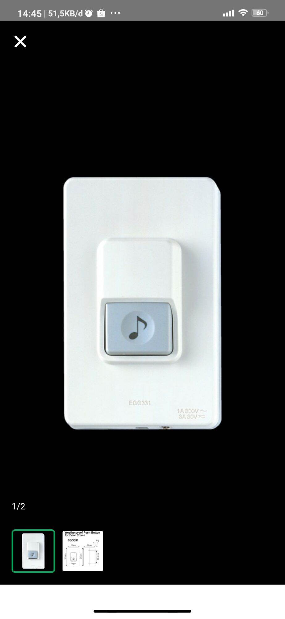 tombol knop bell panasonic bell panasonic bel rumah panasonic | Lazada ...