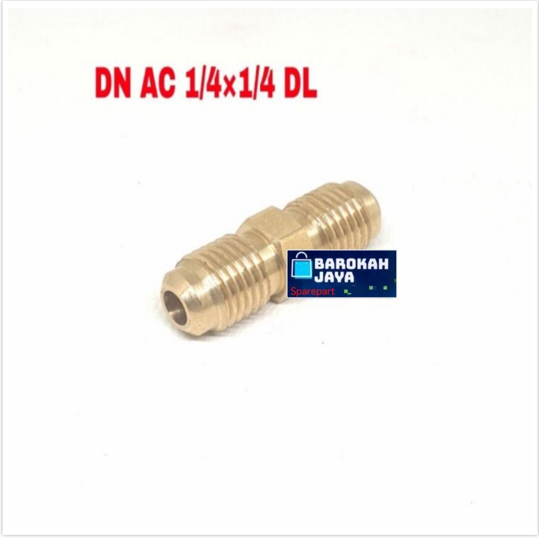 Dobel Nepel AC 1/4x1/4 Drat Luar Kuningan/Double Nipple/Niple Tengah ...