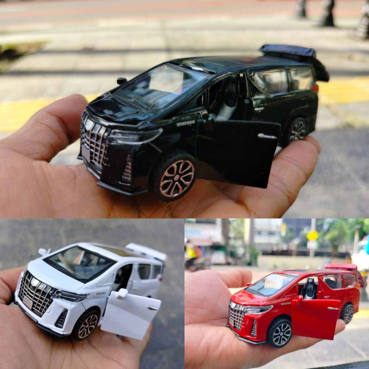 Diecast miniatur Toyota Alphard besi buka pintu full back | Lazada ...