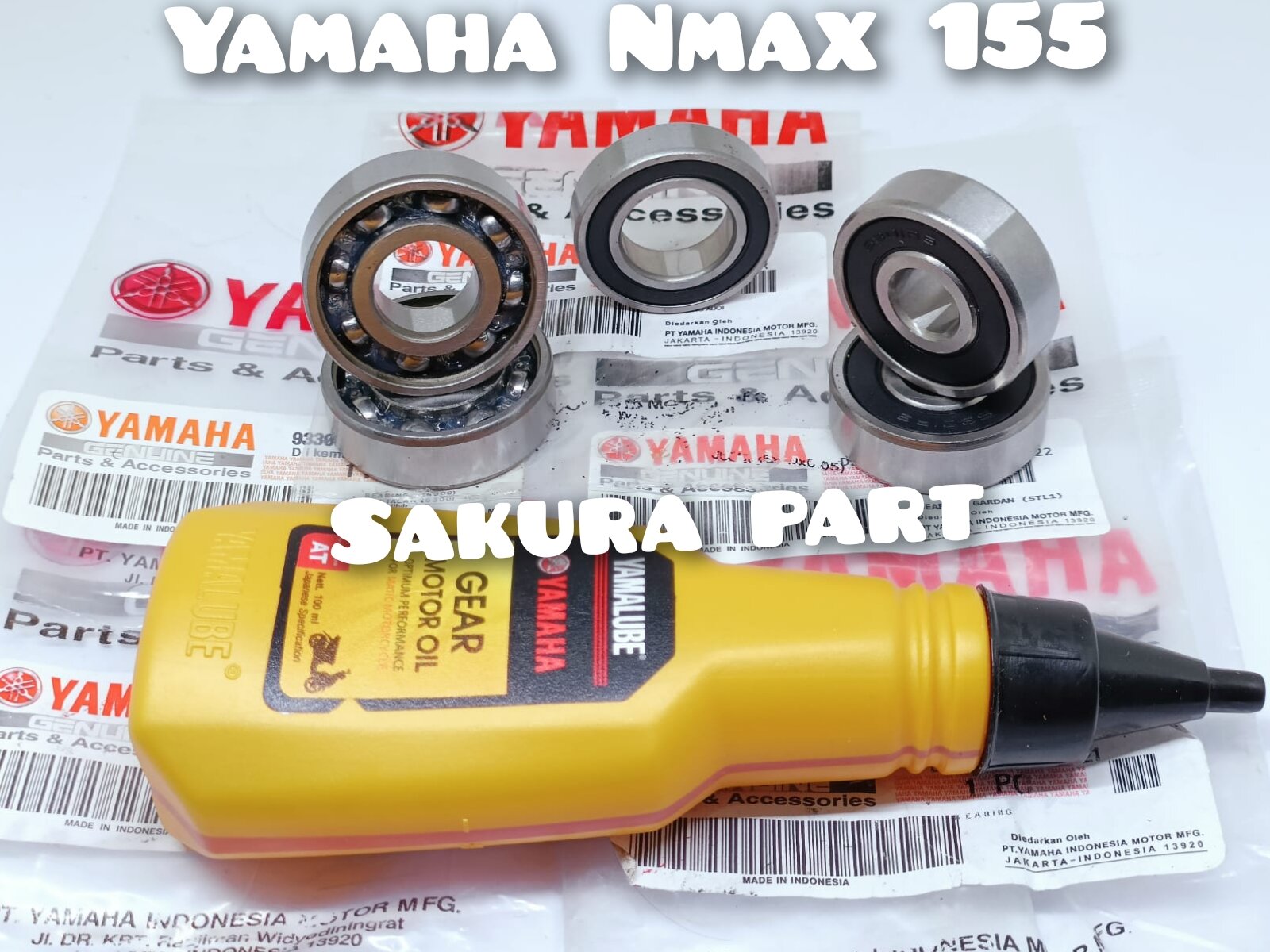 Bearing Laher Rasio Gardan 5pc+Oli gardan Yamaha Nmax 155 old Nmax 155 ...