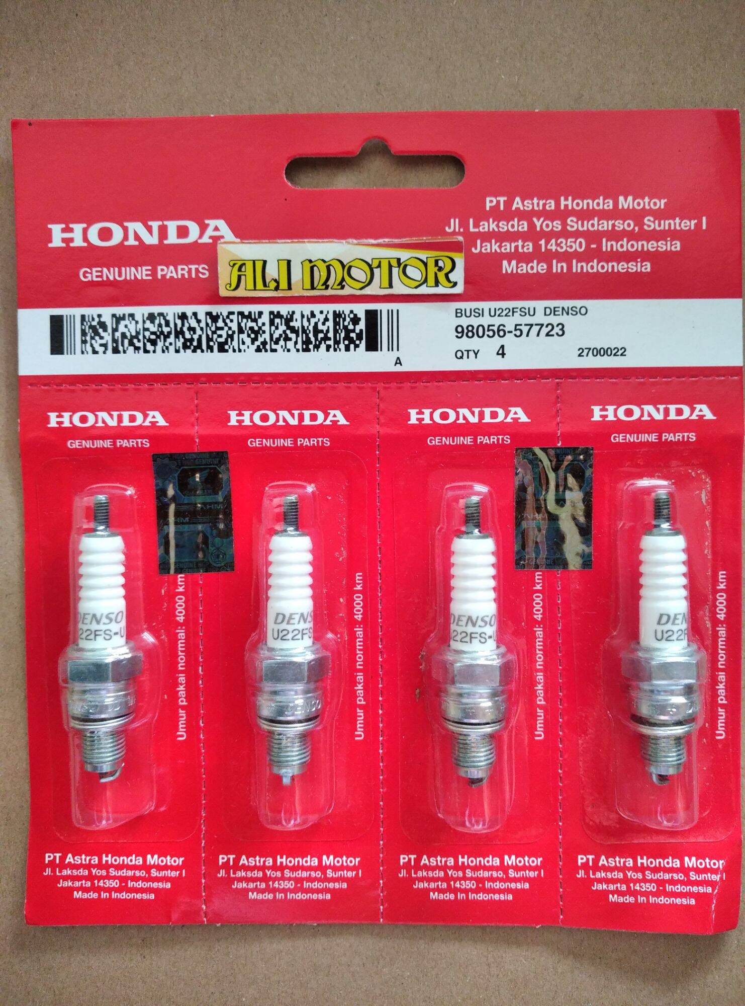 Busi motor bebek supra jupiter mio smash shogun vega mio j dll U22FSU ...