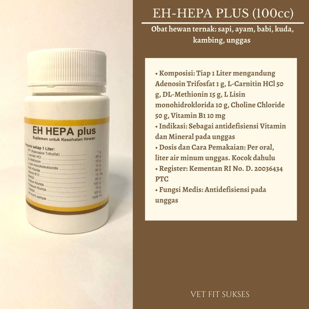 EH-HEPA PLUS 100cc - Obat Hewan Ternak Sapi Ayam Babi Kuda Kambing ...
