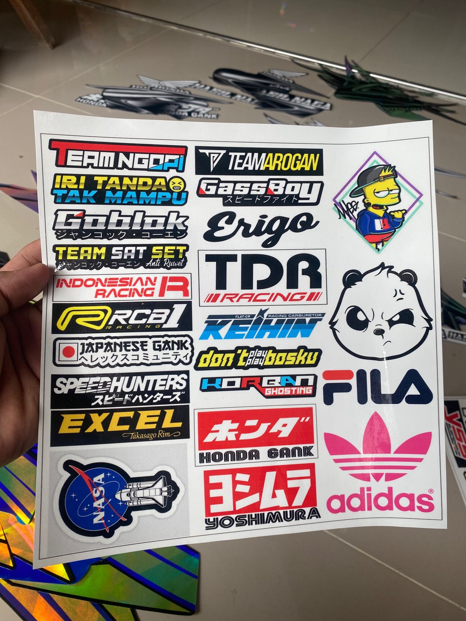 Sticker Pack Aesthetic / Stiker Pack Distro / Stiker Pack Motor ...