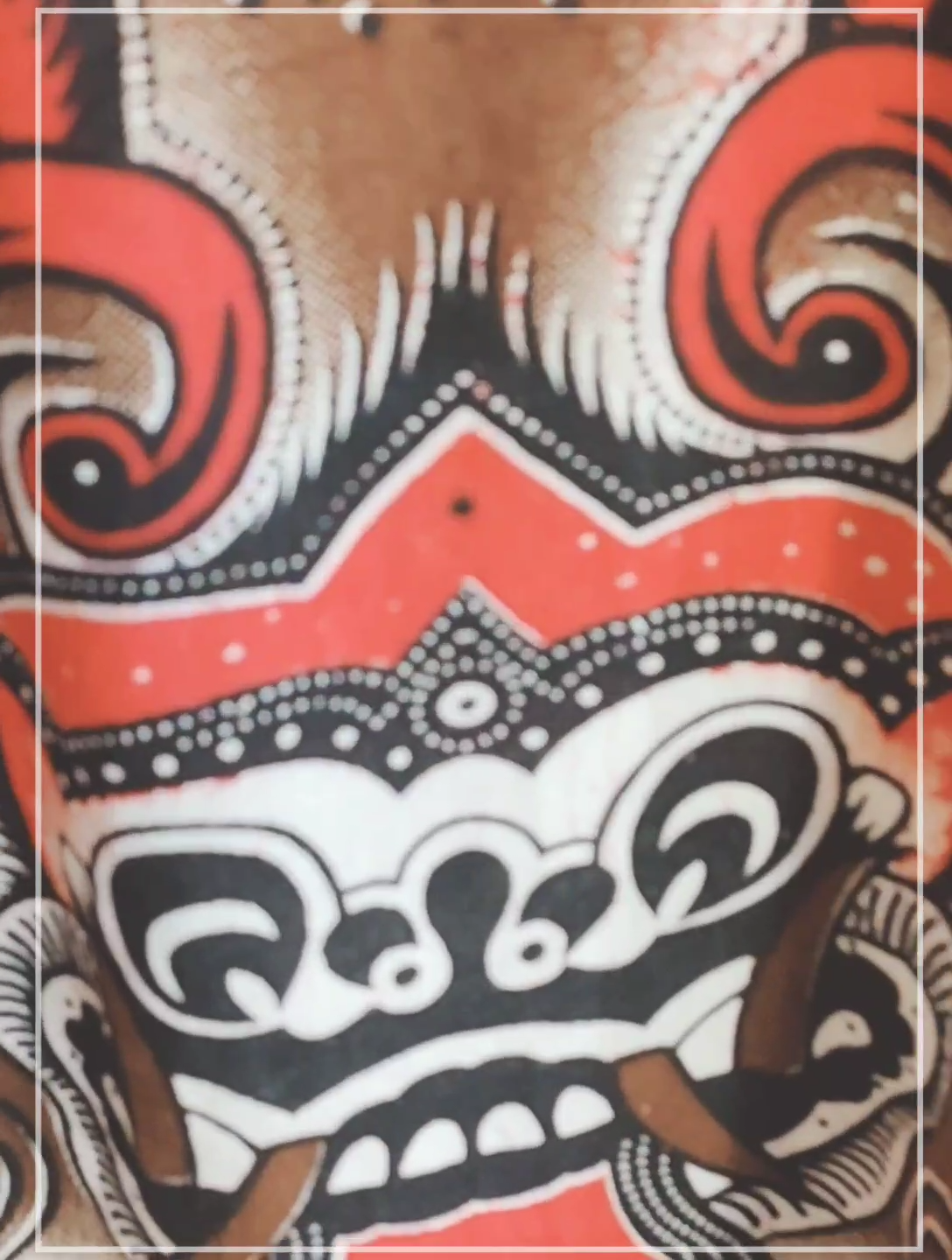Baju Barong Bali dan Kaos Bali Premium Motif Singa Lengan Pendek