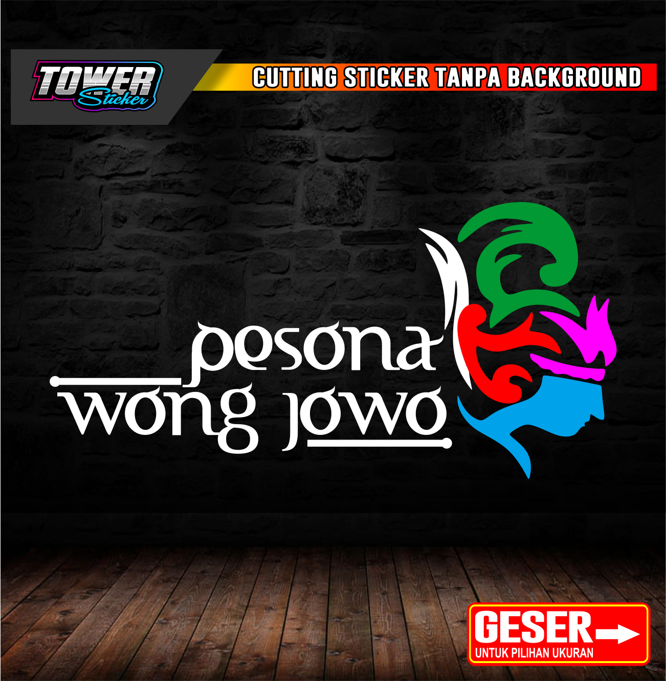 Sticker cutting PESONA WONG JOWO | Lazada Indonesia