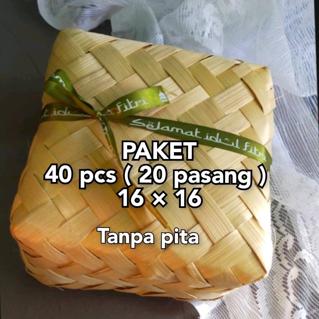 Besek Bambu Piring Bambu | Wadah Makanan | Hempers Hajatan | Box Nasi ...