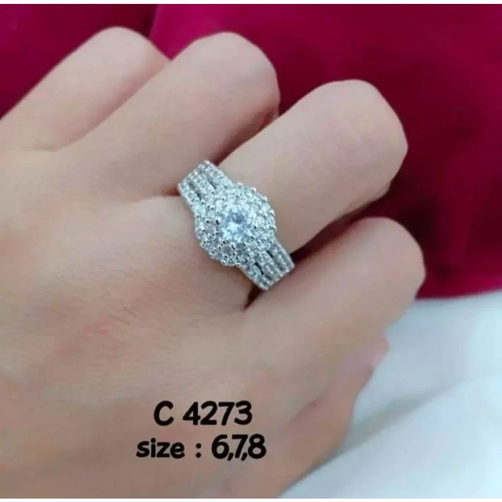 Cincin Berlian Diamond Permata Zircon Stainless Steel Kualitas Dijamin ...