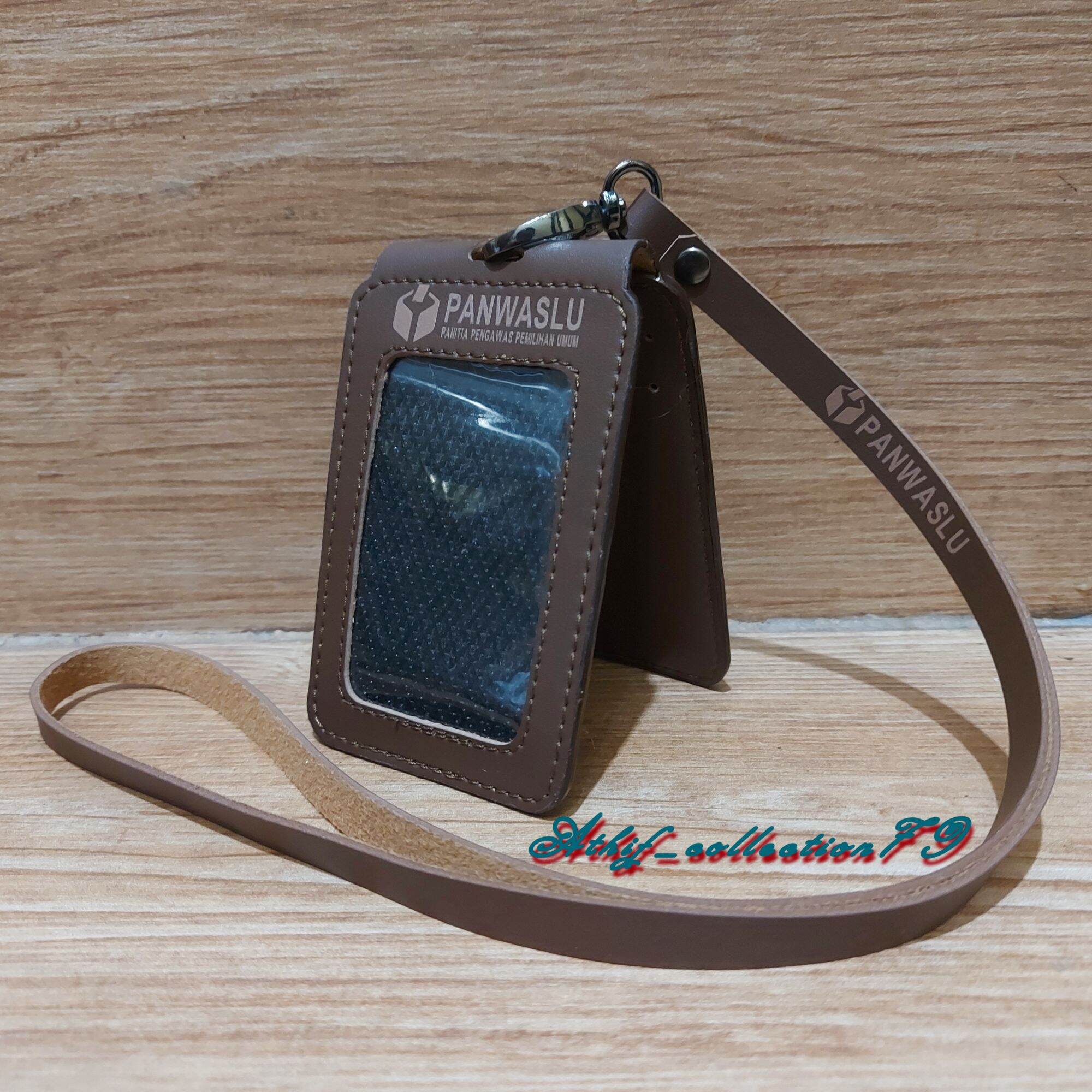 Tempat Id Card Kulit PANWASLU Lipat Holder Id Card PANWASLU Kulit Lipat ...