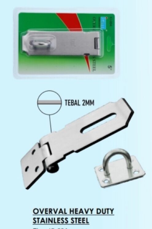 Overpal Grendel Pintu Stainless Tebal Lubang gembok pintu overpal badak ...