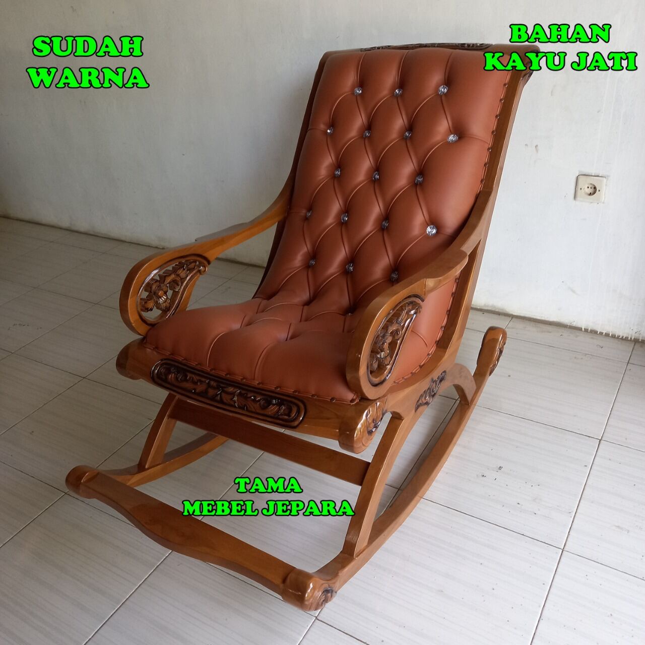 Kursi Goyang Kayu Jati Kursi Malas Minimalis Kursi Goyang | Lazada ...