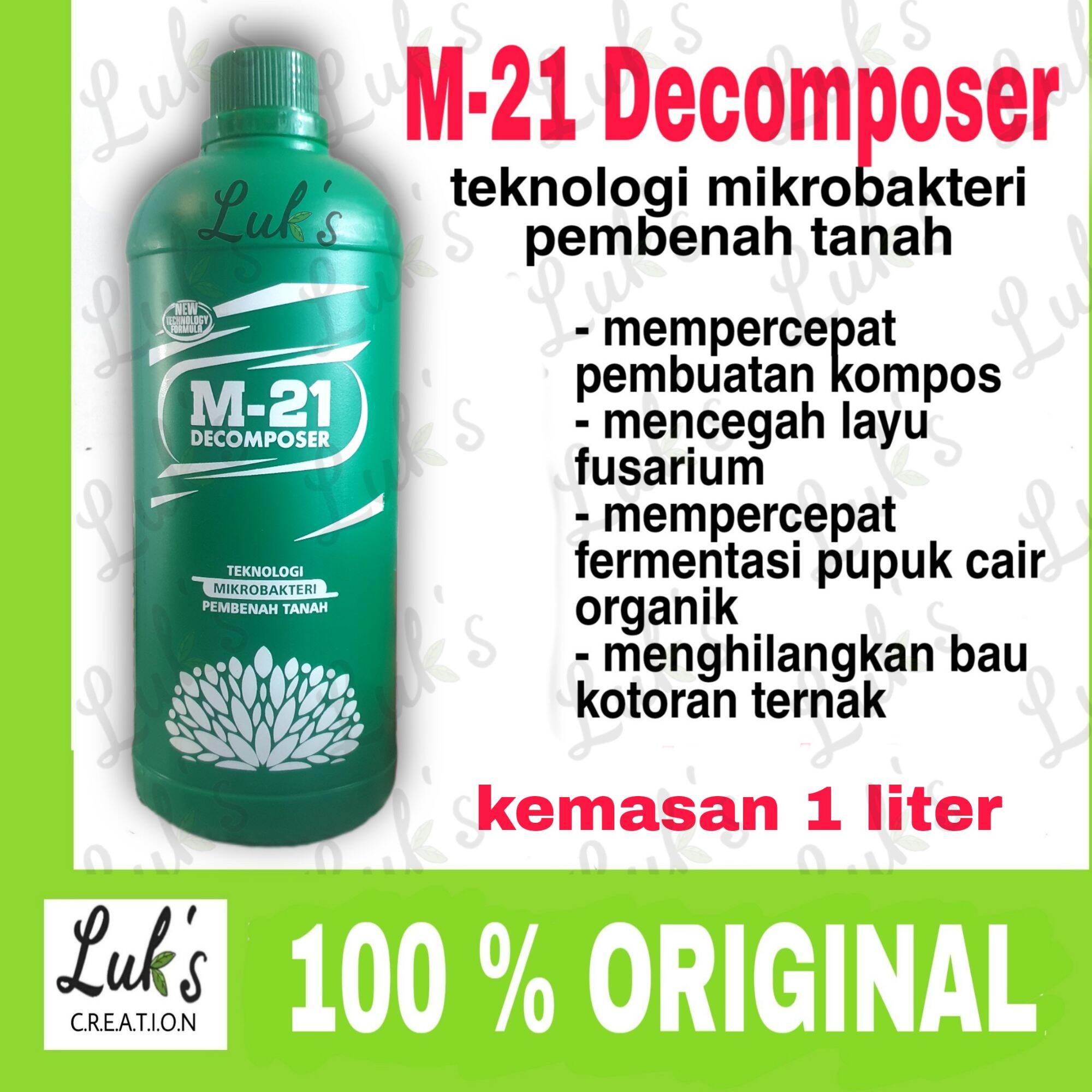 M21 DECOMPOSER 1L dekomposer probiotik pembuat kompos lebih cepat ...