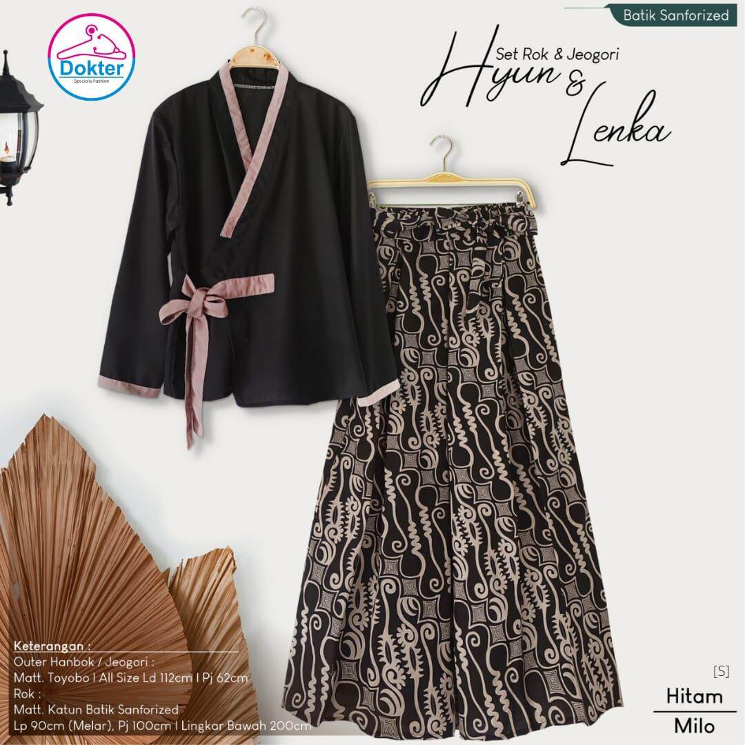SET HANBOK JEOGORI ROK BATIK WANITA KEKINIAN MODEL TERBARU TRENDI HYUN ...