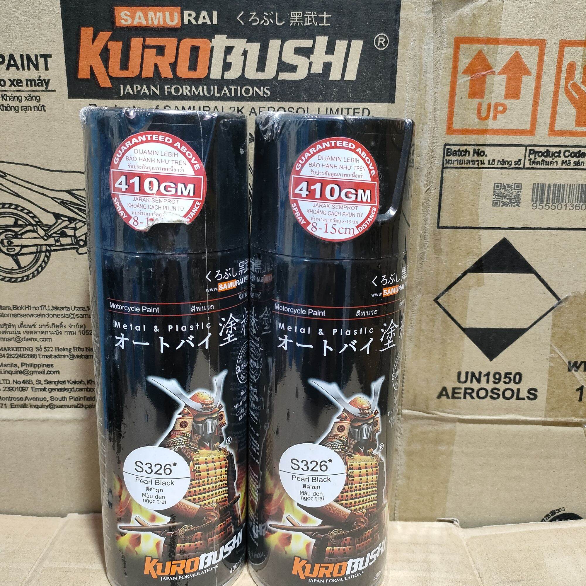Pilok Cat Semprot Warna Hitam Mutiara Pearl Black S326 400ml Samurai Paint Kurobushi | Lazada ...