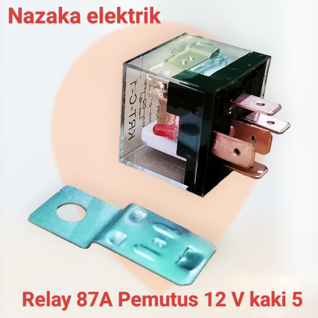Relay 87A pemutus arus 12V kaki 5 transparan | Lazada Indonesia
