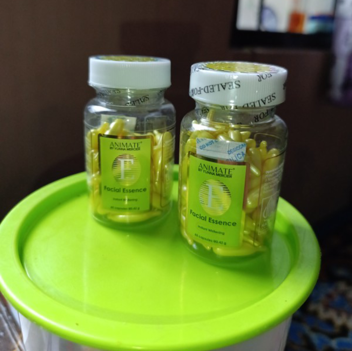 ANIMATE E Facial Essence Instant whitening isi 60 capsule Asli | Lazada ...