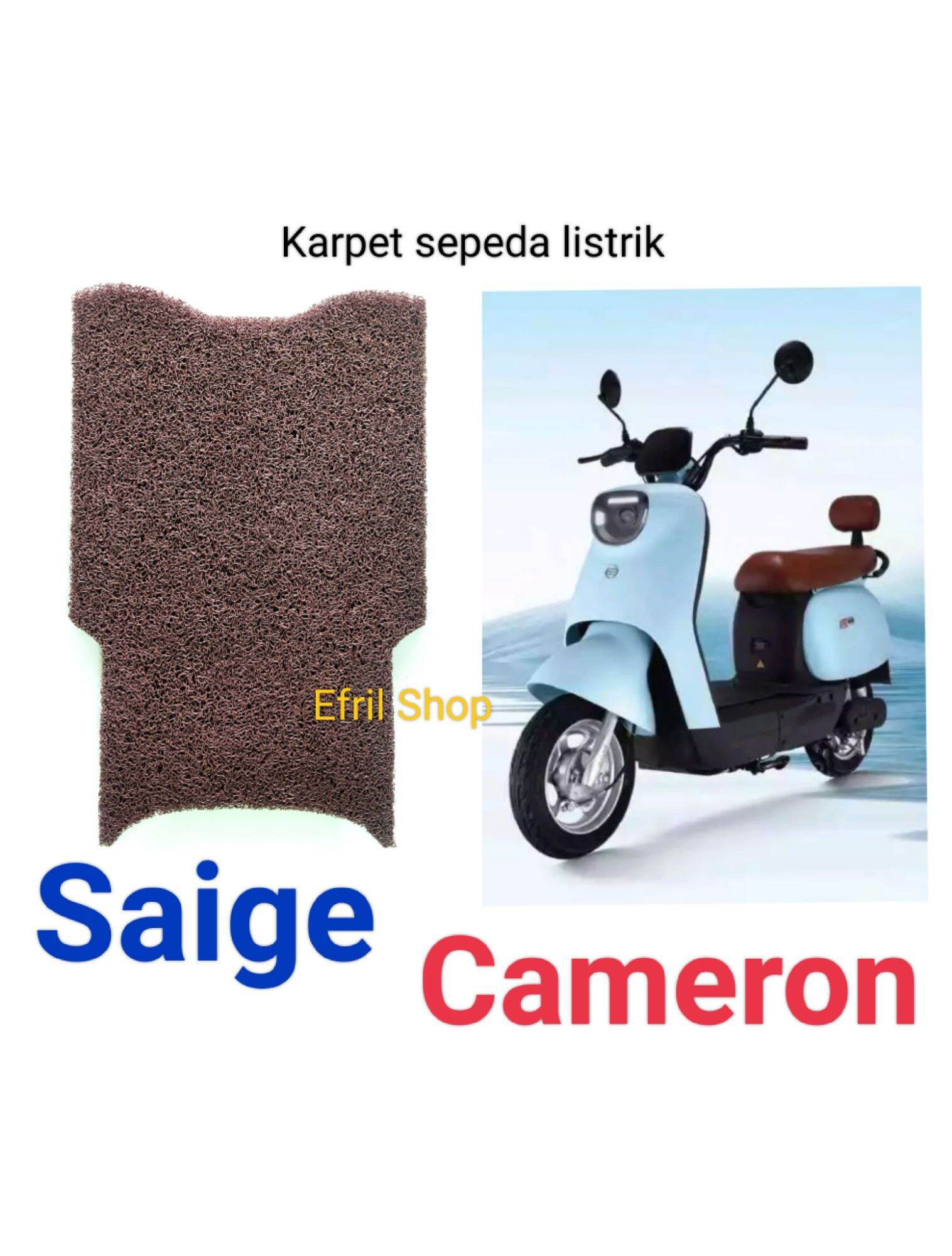 Karpet sepeda motor listrik Saige Cameron | Lazada Indonesia