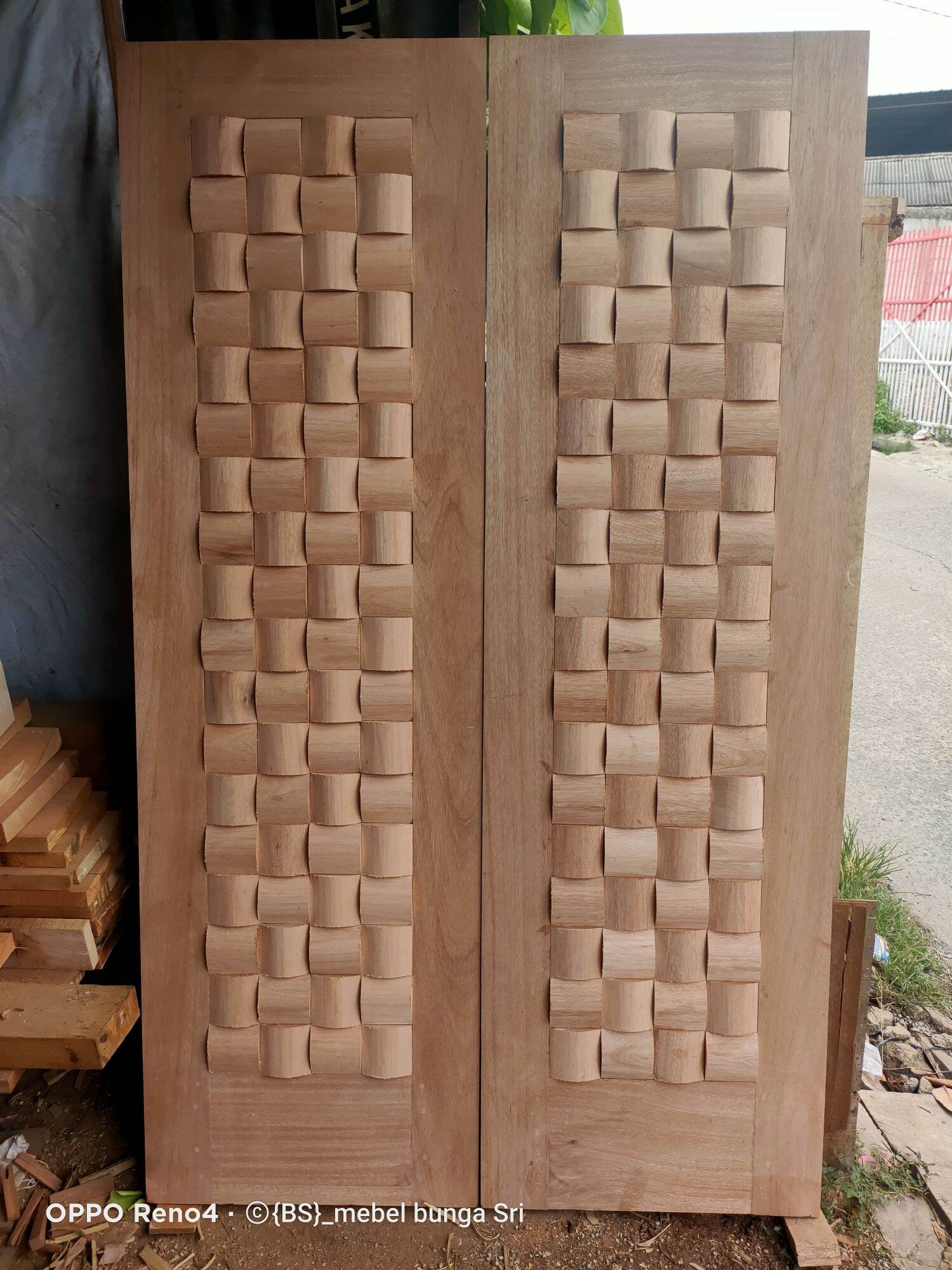 pintu model anyaman kayu Meranti | Lazada Indonesia
