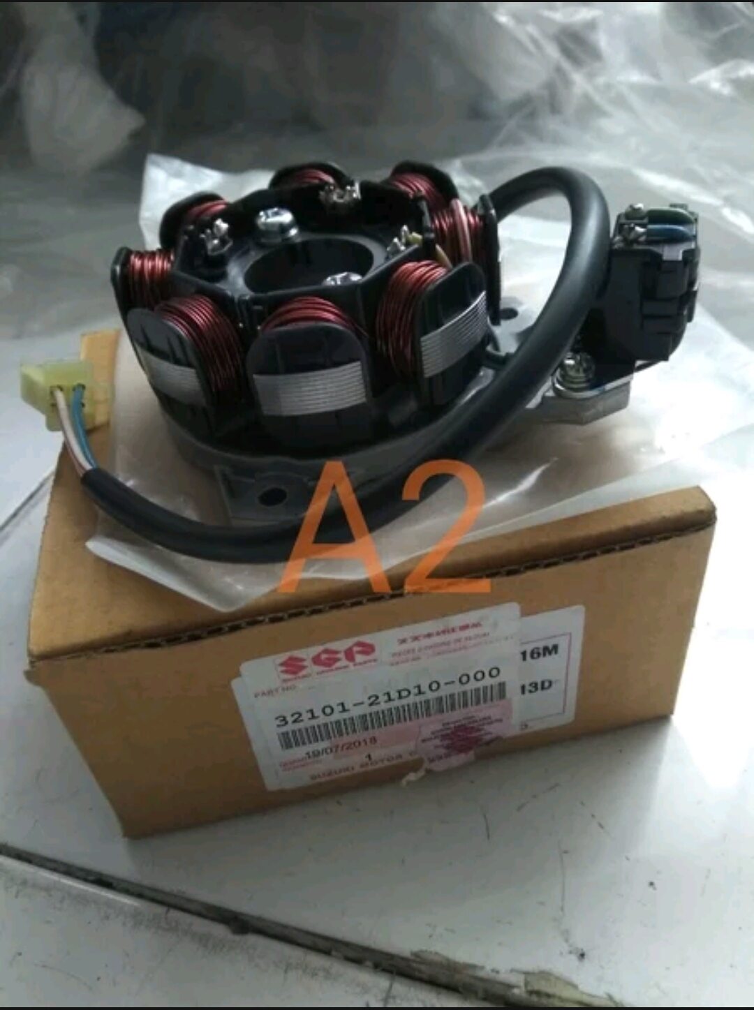 STATOR COMP spul spool spol assy satria 2t 2tak hiu boing lscm 21D10 ...