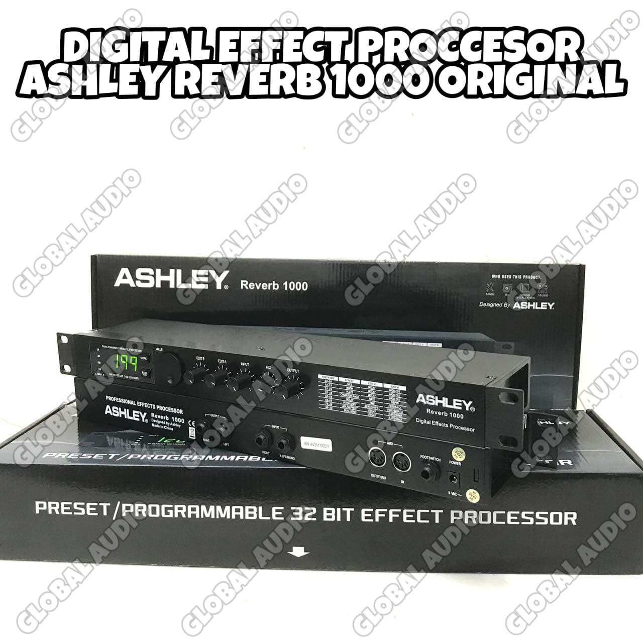 Digital Effect Vocal Processor Ashley Reverb 1000 & Fest Reverb 3000 ...