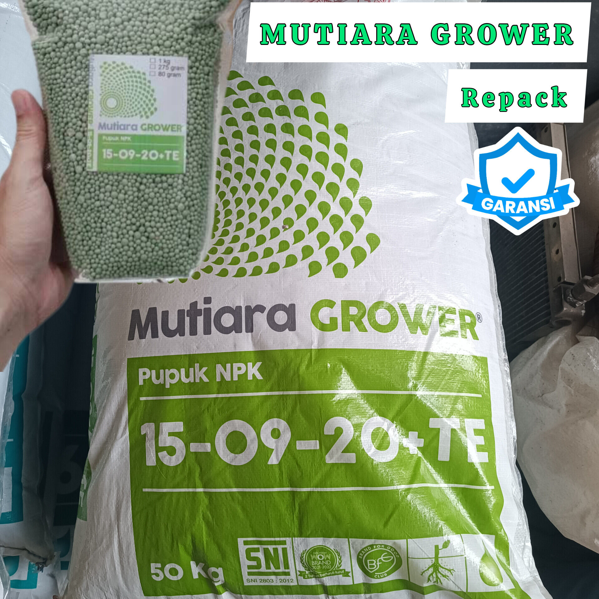 PUPUK NPK MUTIARA GROWER REPACK 1 KG | Lazada Indonesia