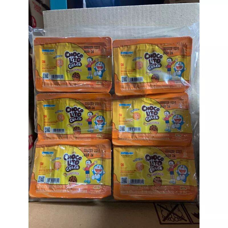 Choco lito Colek Kukis Mini Cokelat Chocolito Biskuit Doraemon Dengan ...